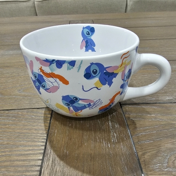 R Squared Zrike Brand | Dining | Disney Stitch Large Soup Mug Nwt ...